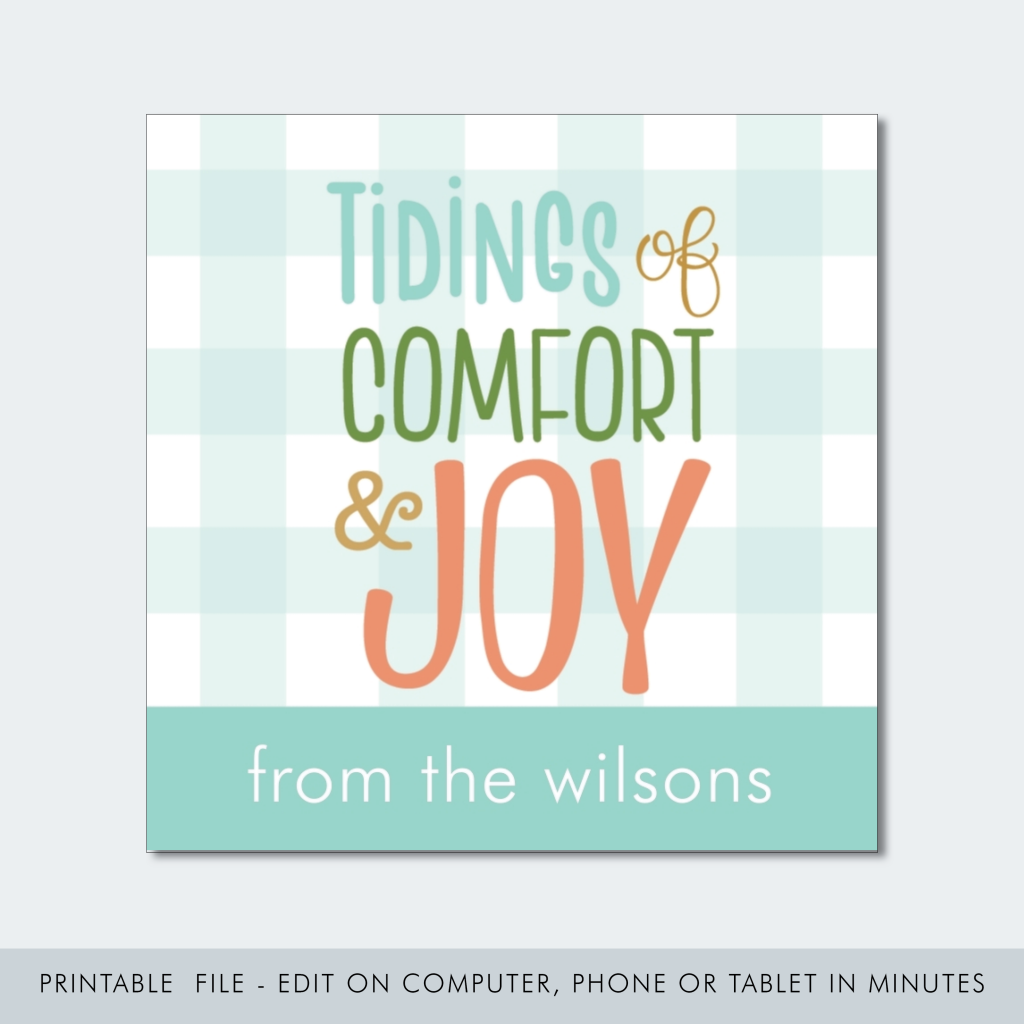 Tidings of Comfort & Joy Gift Tag